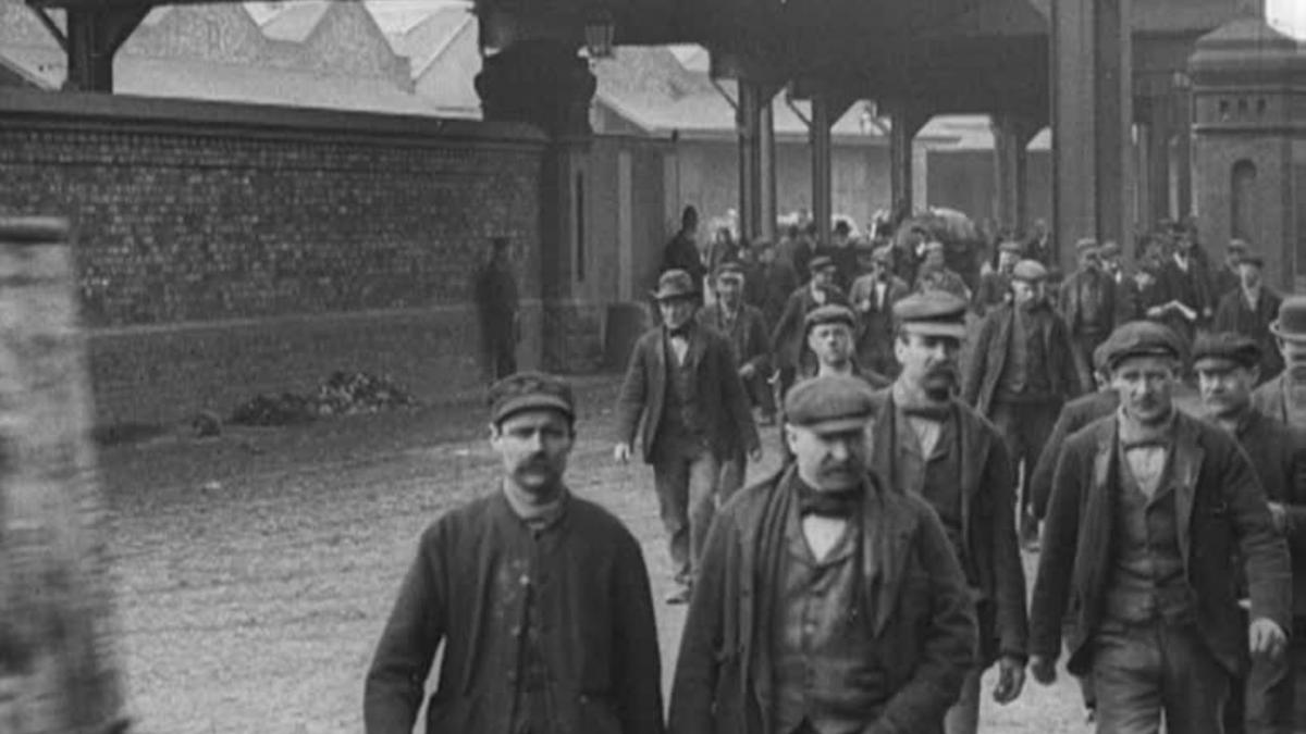 Watch Employees Leaving Alexandra Docks, Liverpool (1901) online - BFI ...